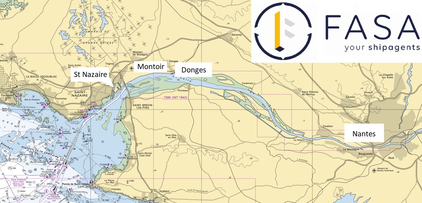 Port map – French Atlantic Ship Agencies